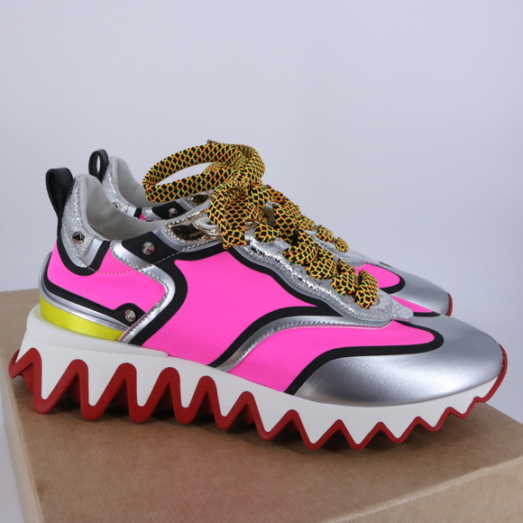 Christian Louboutin | Shoes | Christian Louboutin 38 Sharkina Neon Pink ...